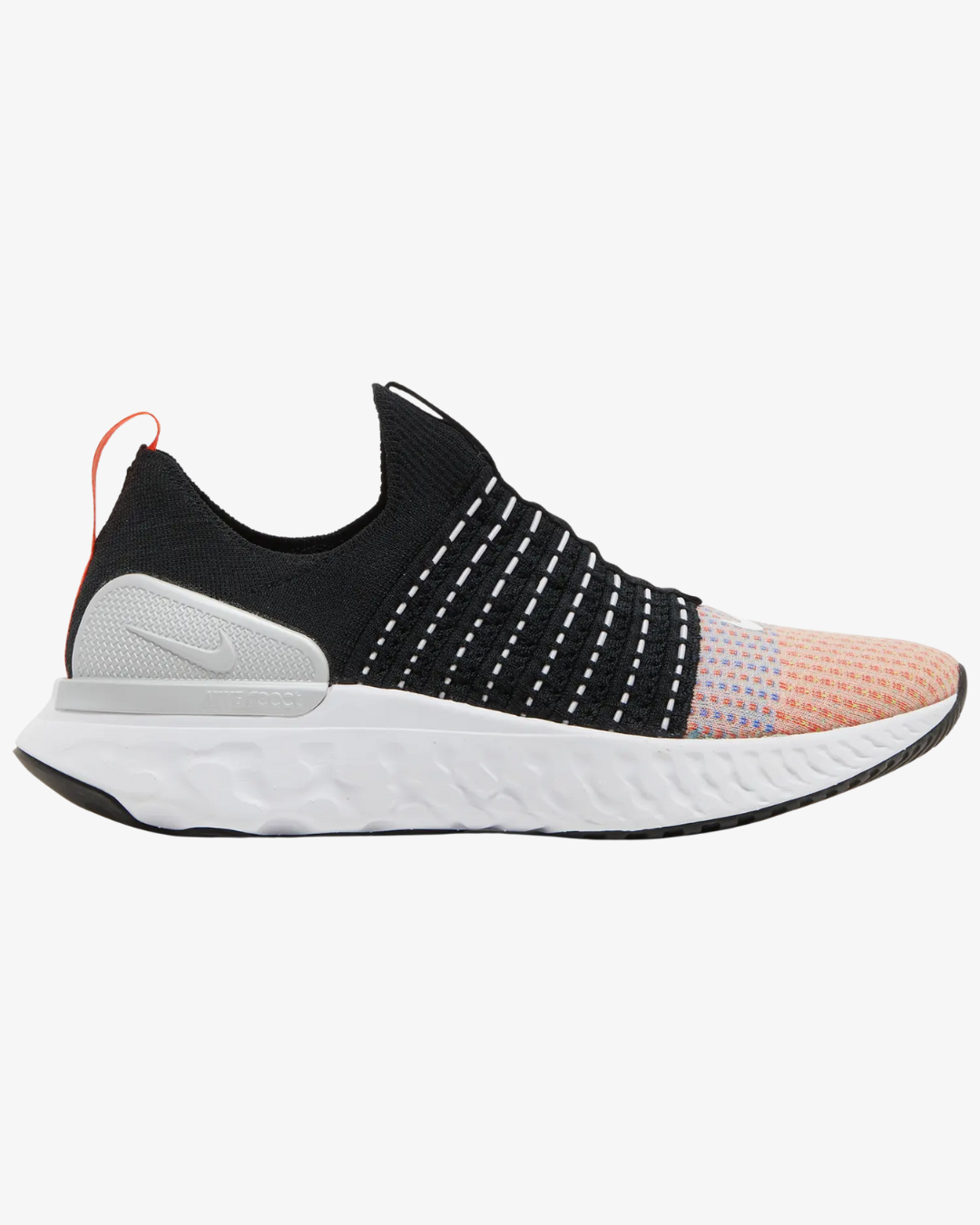 Nike React Phantom Run Flyknit 2 Black Team Orange - Running Shoes ...